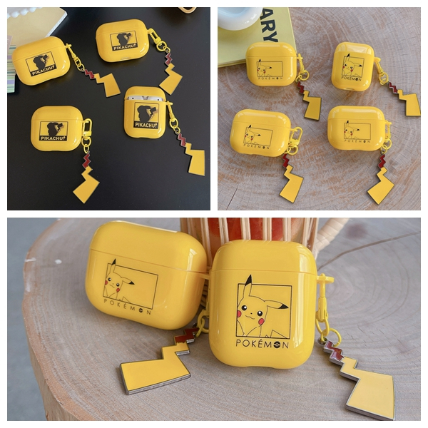 สําหรับ airpods 1 2 3 4 pro 2 ปกโปเกมอนน่ารัก Pikachu สีเหลือง | Shopee ...
