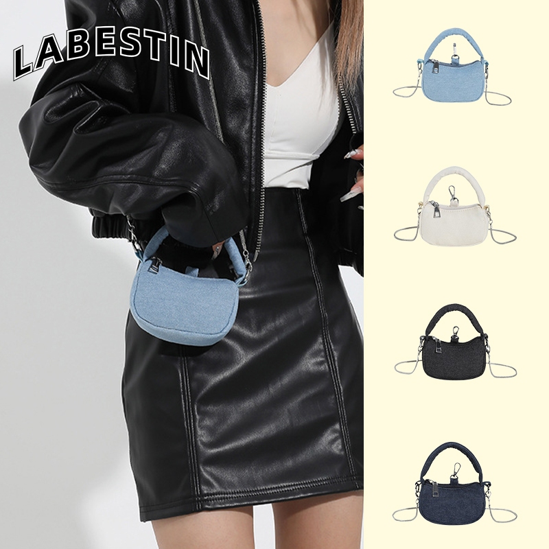 LABESTINกระเป๋าสตรี ใหม่ ผ้ายีนส์ crossbody มือถือ กระเป๋ามินิ | Shopee ...