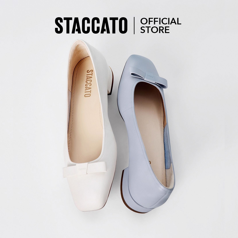 Staccato Women's Ballet Flats รองเท้าบัลเล่ต์ รองเท้าส้นแบน นิ้วเท้า ...