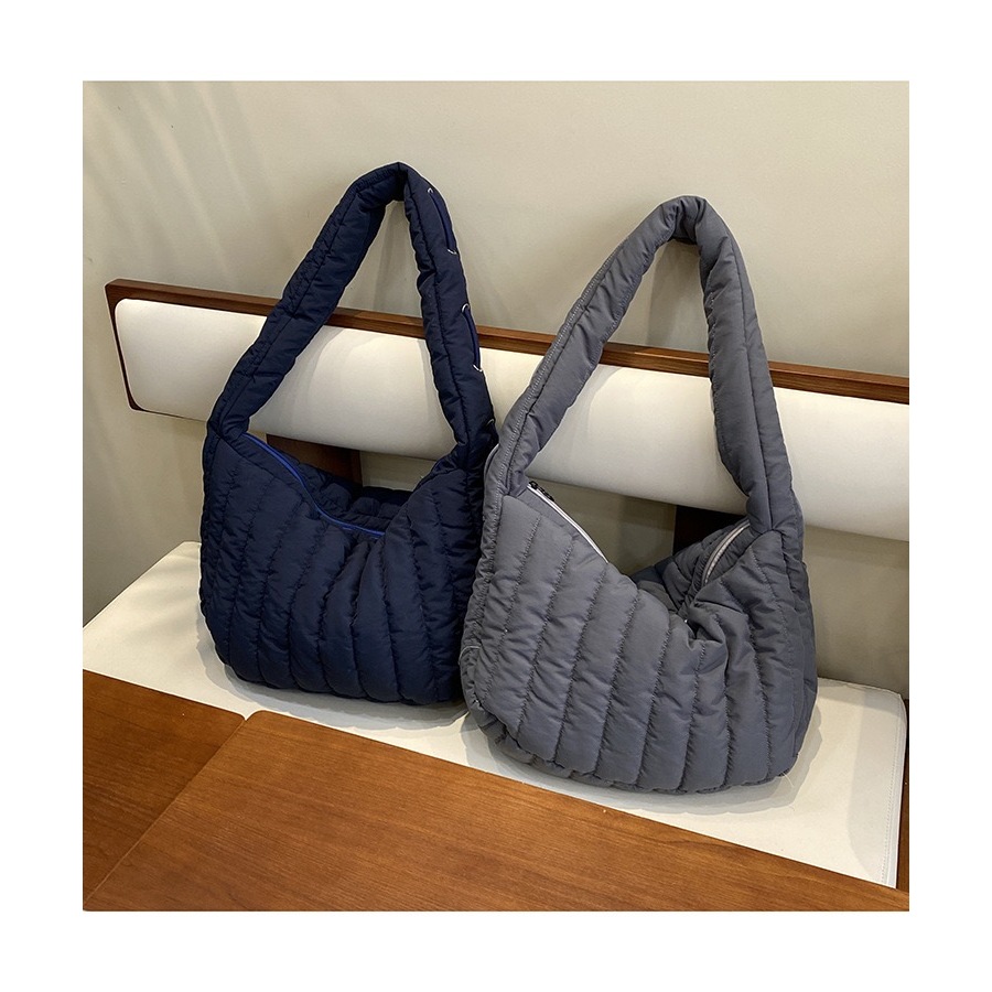 New Cloud จีบผ้าฝ้ายลงเกี๊ยวห่อกระเป๋าสะพายนุ่ม | Shopee Thailand