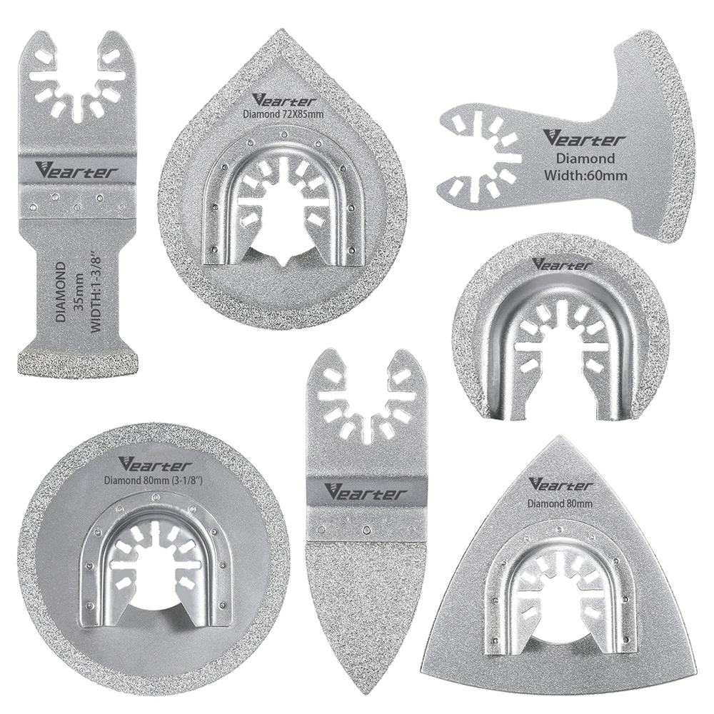 Vearter 7PCS สูญญากาศ Brazed Diamond Segment Swing Multi-tool ...