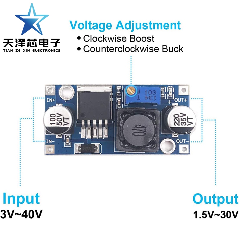 Lm2596 DC-DC Step-Down DC Buck Converter โมดูลจ่ายไฟ Step-Down LM-2596 | Shopee Thailand