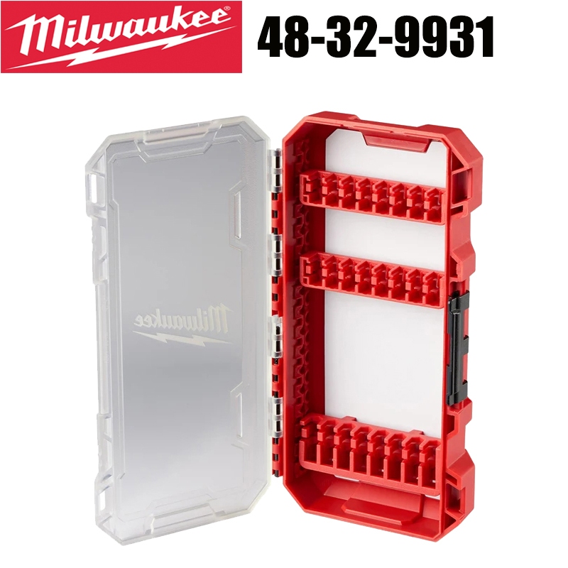 Milwaukee PACKOUT 48-32-9931 Medium Compact Case Drill Bits รองรับ 1/4 ...