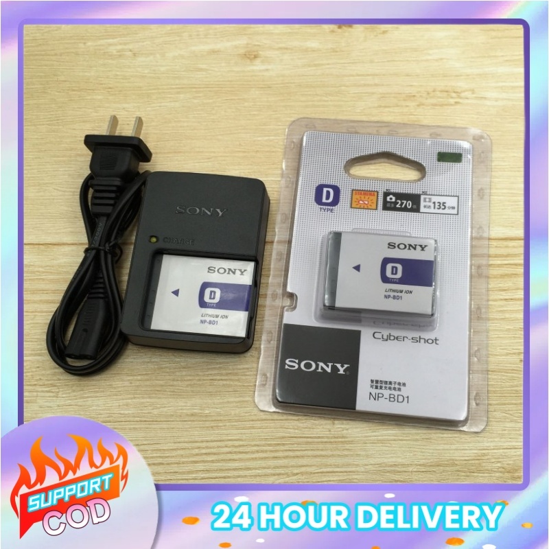 Sony DSC-T77 T200 T700 T900 T300 NP-BD1 กล้อง NP-BD1 แบตเตอรี่ + เครื่องชาร์จ | Shopee Thailand