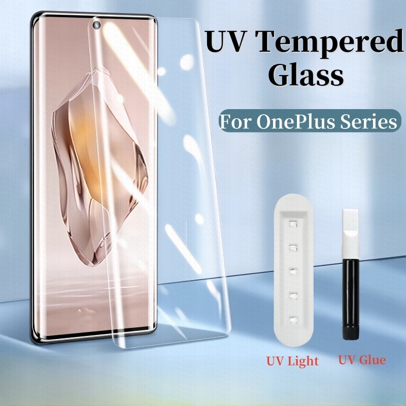 กระจกนิรภัย UV สําหรับ OnePlus 13 12 11 10 9 OnePlus Ace 3 2 Pro คลุม ...