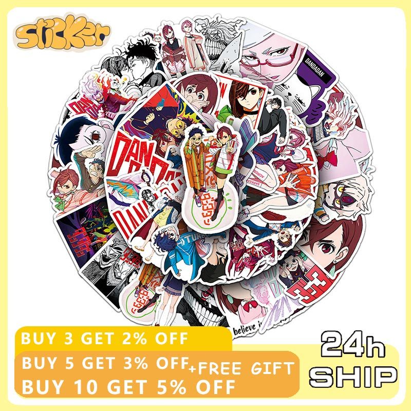 50pcs Anime Dandadan สติกเกอร์ตลกมังงะ Graffiti Decals DIY โน้ตบุ๊ค ...