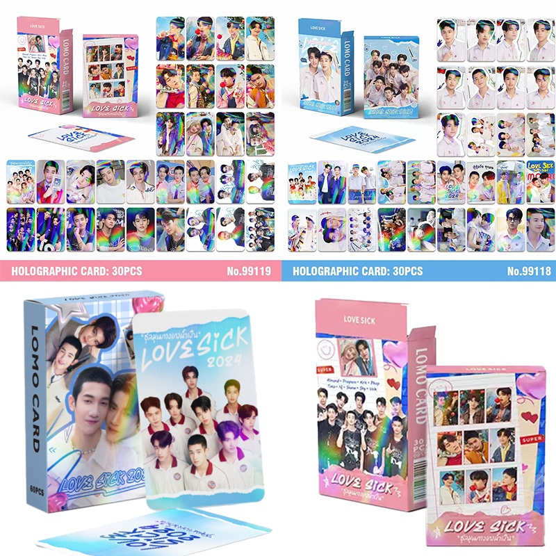 420 ชิ้น LoveSick2024 Lomo Card โปสการ์ดพร้อมสติ๊กเกอร์ Photocards ...