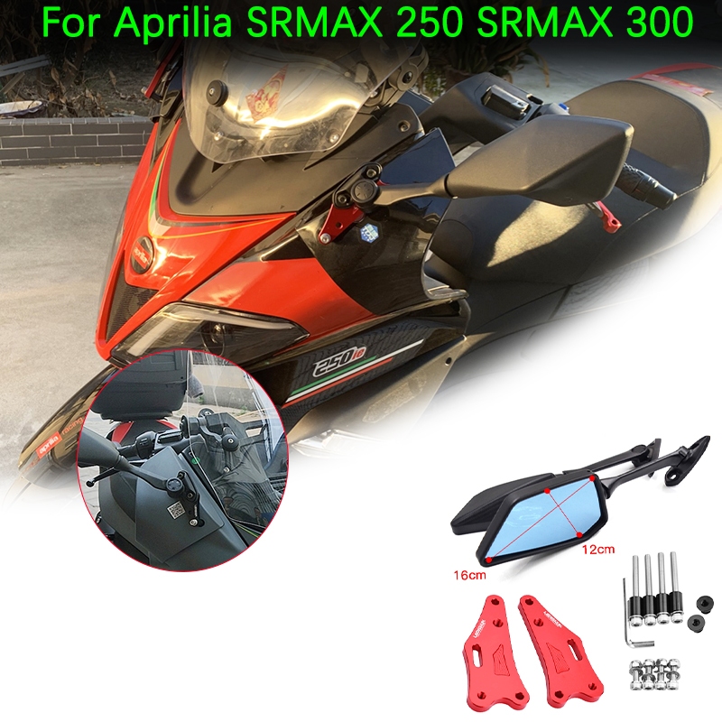 กระจกมองหลังรถจักรยานยนต์วงเล็บย้ายไปข้างหน้ากระจกผู้ถือ Combo ใช้งานร่วมกับ Aprilia SRMAX 250 ...
