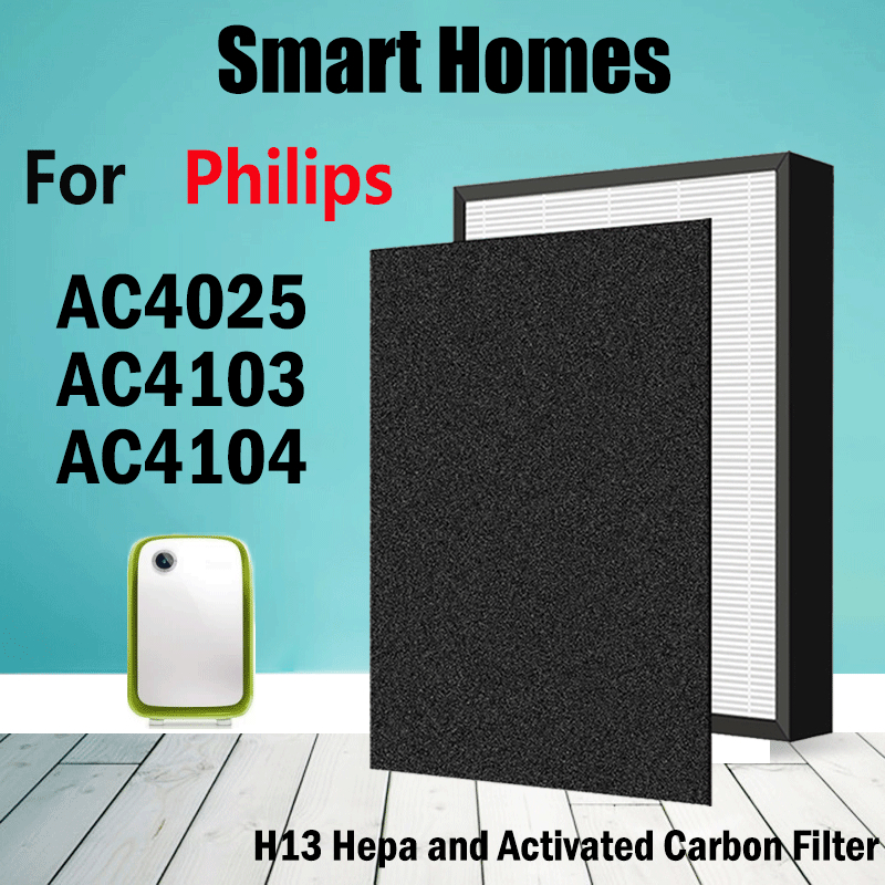 Ac4103 AC4104 HEPA ฝุ่นคอลเลกชันกรองสําหรับ Philips AC4025 AC4026 ...