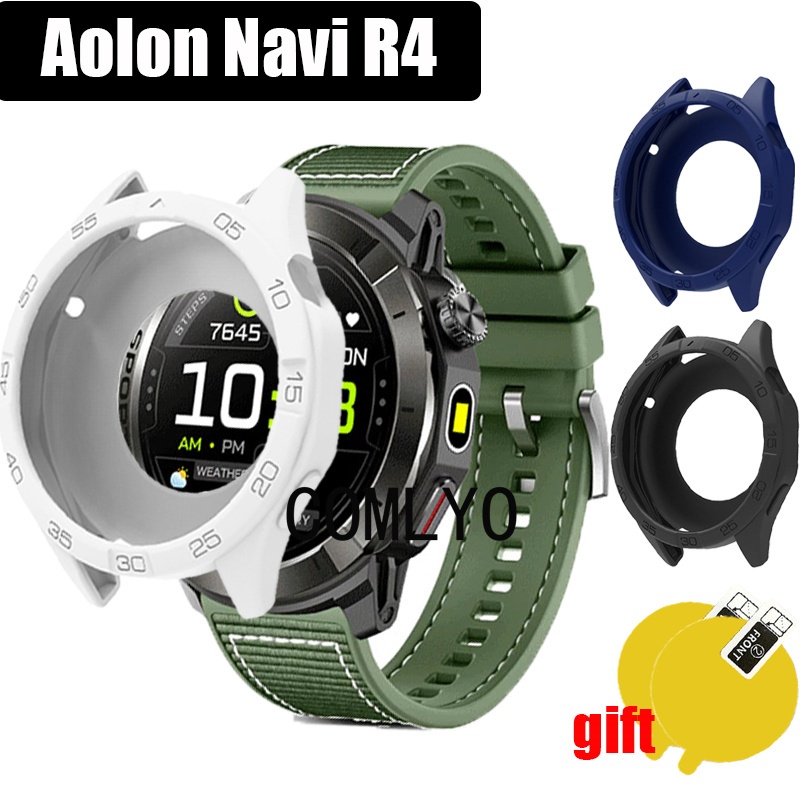 สําหรับ Aolon navi R4 กรณีสมาร์ทนาฬิกาป้องกันกันชน Soft TPU กรณี navi ...