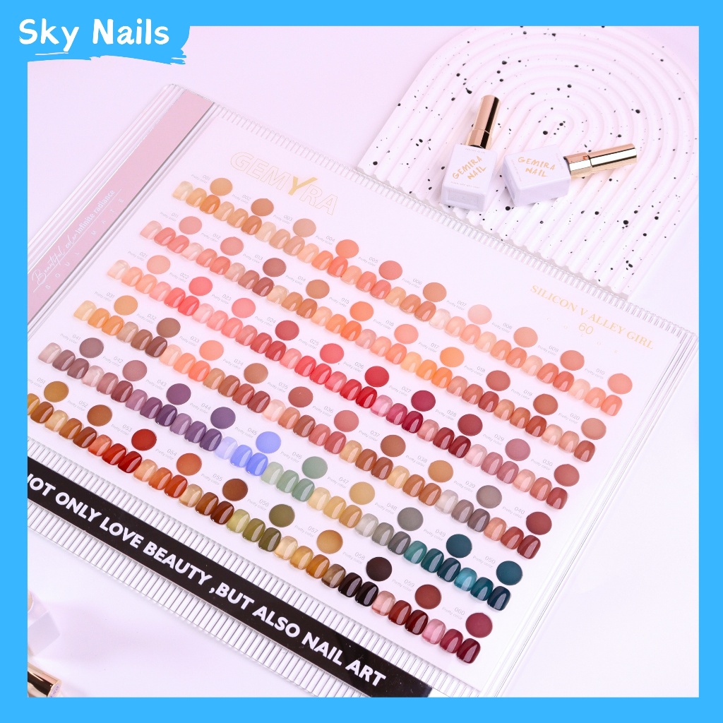 GEMIRA ชุดยาทาเล็บเจล 60 สี สีเจลไซรัป สีลูกกวาด สีทั่วไปสำหรับฤดูกาล ...