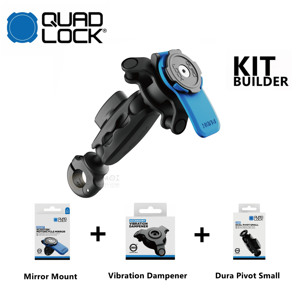 Quad Lock Mirror Mount พร้อมแขน 360 - ตัวยึดโทรศัพท์มือถือแบบ Dual ...