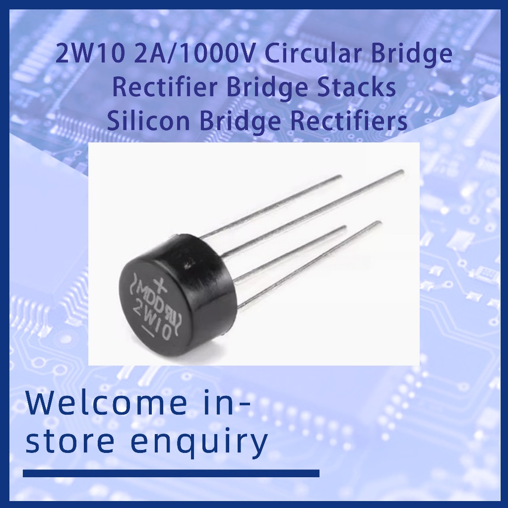2w10 2A/1000V Circular Bridge Rectifier Bridge Stacks Silicon Bridge ...
