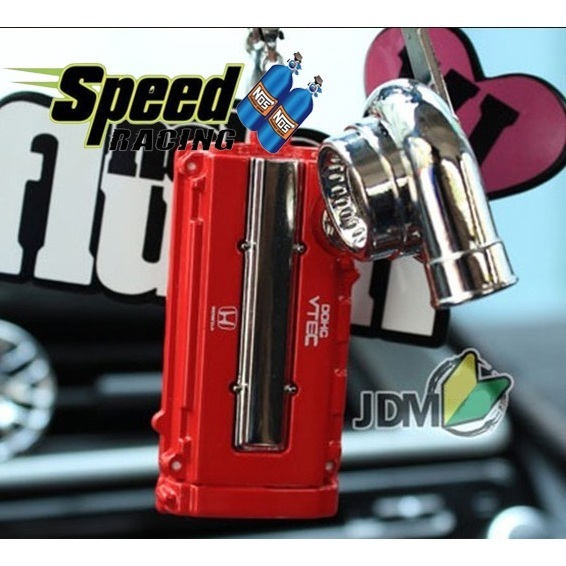 อะไหล่รถยนต์พวงกุญแจโลหะพวงกุญแจรถ JDM Turbo Key แหวน Vtec DOHC พวง ...
