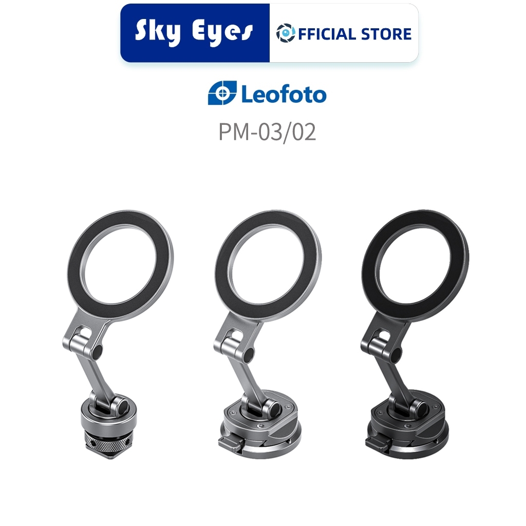 Leofoto PM-03 ที่วางโทรศัพท์แบบแม่เหล็กพร้อมที่ยึดรองเท้าเย็น | Shopee Thailand