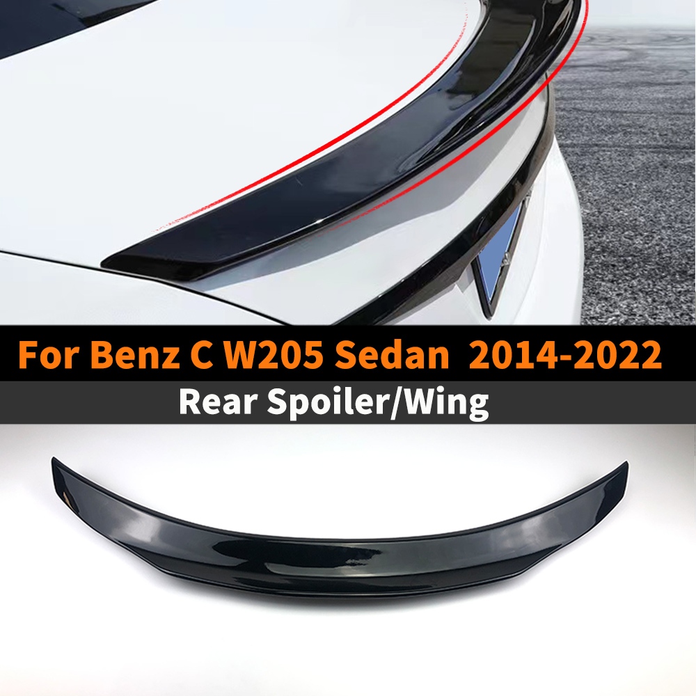 ด้านหลังสปอยเลอร์ปีกหาง Air Deflector สําหรับ Mercedes Benz C W205 และ ...