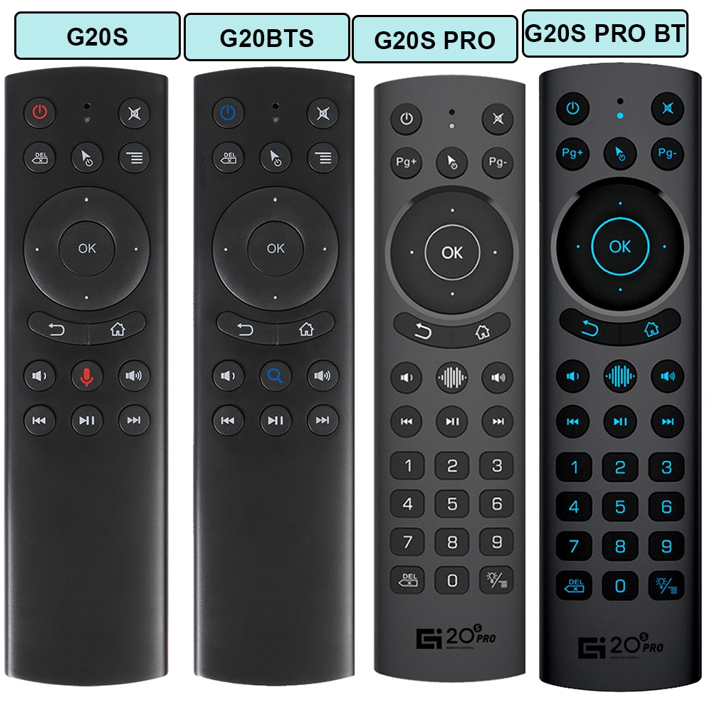 G20BTS Plus G20S PRO 2.4G ไร้สายสมาร์ท Voice Air Mouse Gyroscope IR การเรียนรู้ Backlit G20S ...