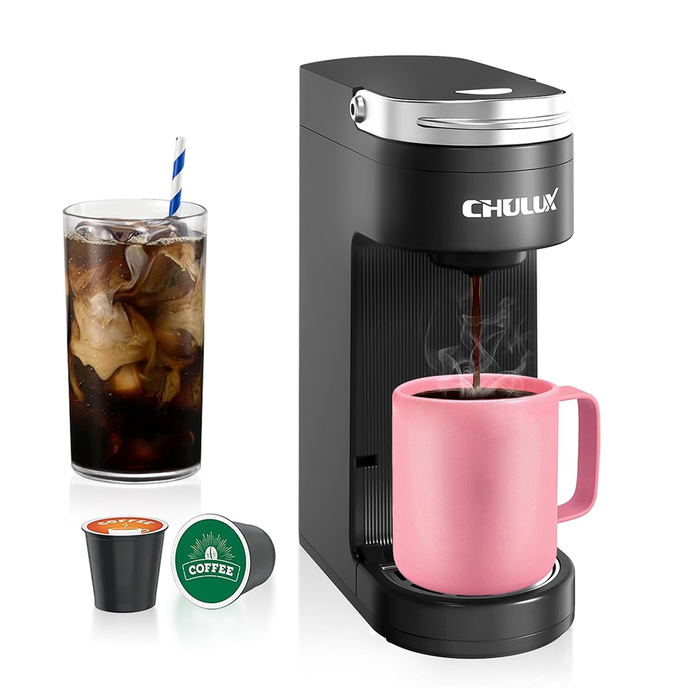Chulux Slim Single Serve เครื่องชงกาแฟสําหรับ K Cup Pods & กาแฟบด & ชา ...