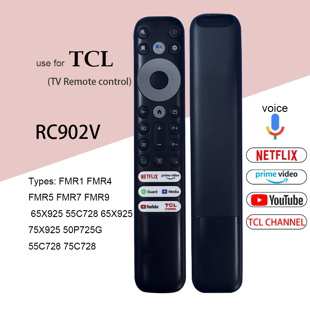 ของแท้ รีโมทสากล remote รีโมททีวี TCL LCD Smart 4K UHD TV รีโมท RC902V ...