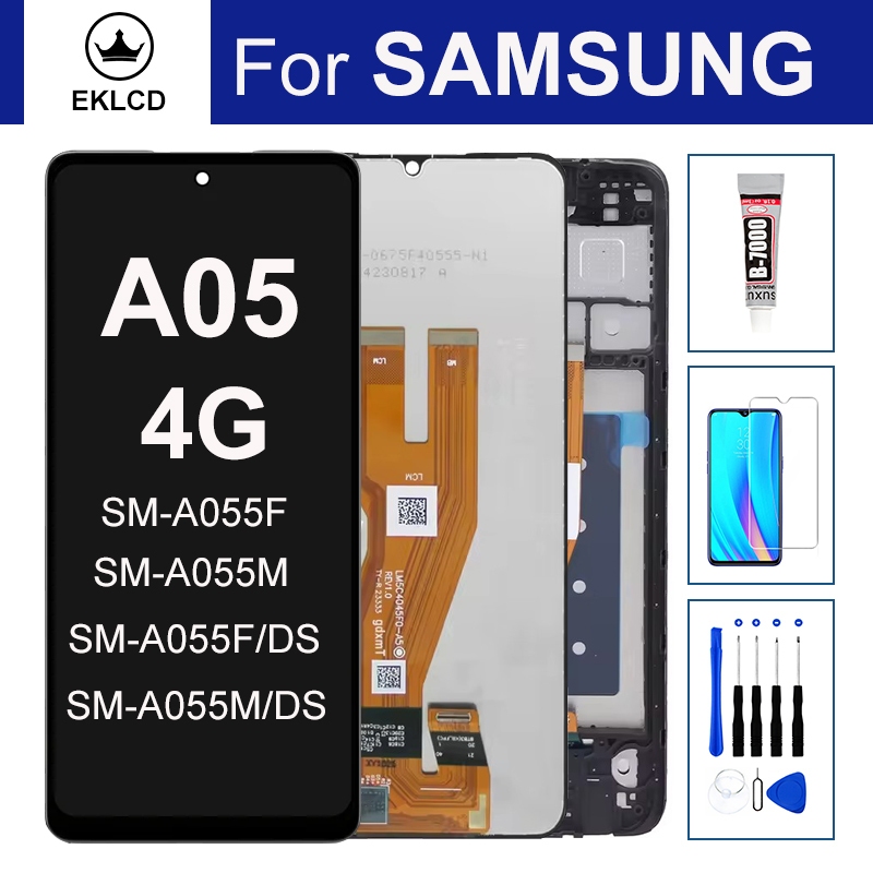 6.7 LCD สําหรับ Samsung Galaxy A05 A055 SM-A055F A055M/DS จอแสดงผล ...