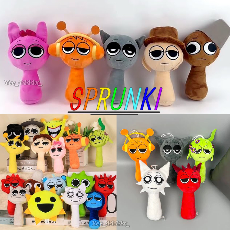 Sprunki Incredibox Plushies Sprunki Wenda สีเทา Oren Raddy ของเล่น ...