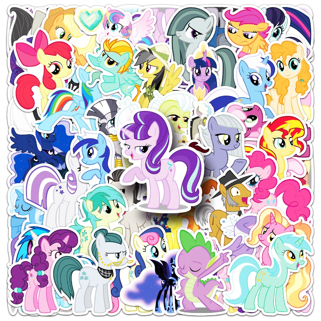 53 ชิ้นใหม่ My Little Pony Graffiti สติกเกอร์กันน้ํา DIY สําหรับเคส ...