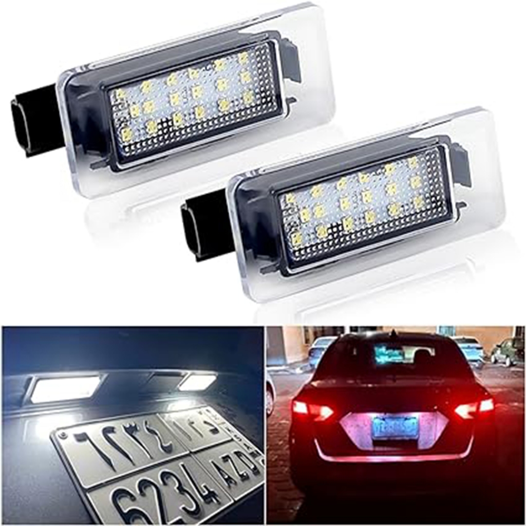 2 ชิ้นป้ายทะเบียนด้านหลังจํานวนโคมไฟ Fit สําหรับ Nissan Altima Serena ...