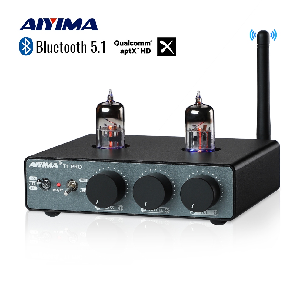 Aiyima T1 PRO สูญญากาศหลอด Preamplifier เครื่องขยายเสียงเสียงบ้าน RCA ...
