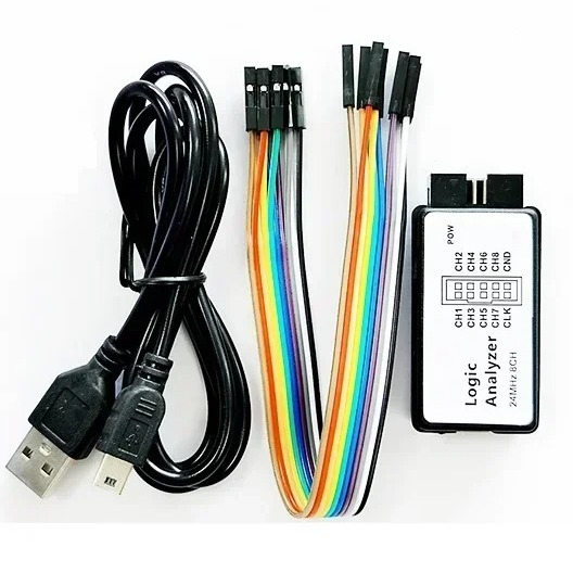 ใหม่ USB Logic Analyzer 24MHz 8 ช่อง 24 M/วินาที L ogic Analyzer ...