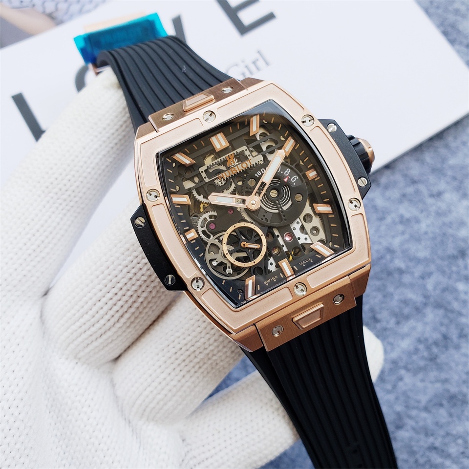 สไตล์ใหม่ 1: 1 แบรนด์ Rose Gold Barrel ประเภทผู้ชายนาฬิกากลไกอัตโนมัติ ...