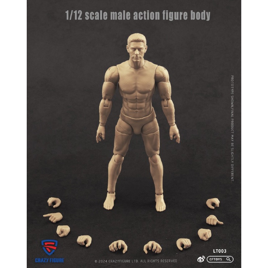 Crazy Figure 1/12 LT003 Male Action Figure Body | Shopee Thailand