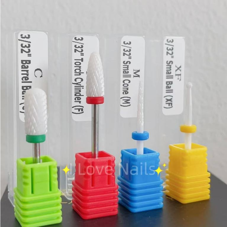 พร้อมส่ง fiona nail 4 รุ่น หัวเจียรเซรามิค เจียหน้าเล็บ มีหลายทรง ...