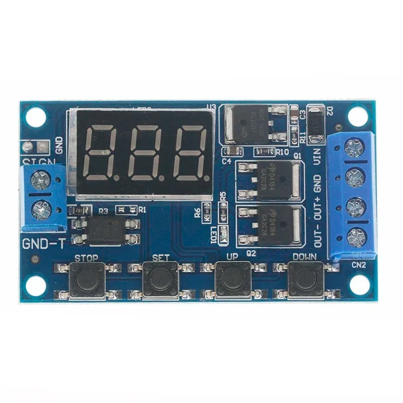 Dc 12V 24V Dual MOS LED Digital Time Delay Relay Trigger Cycle Timer ...
