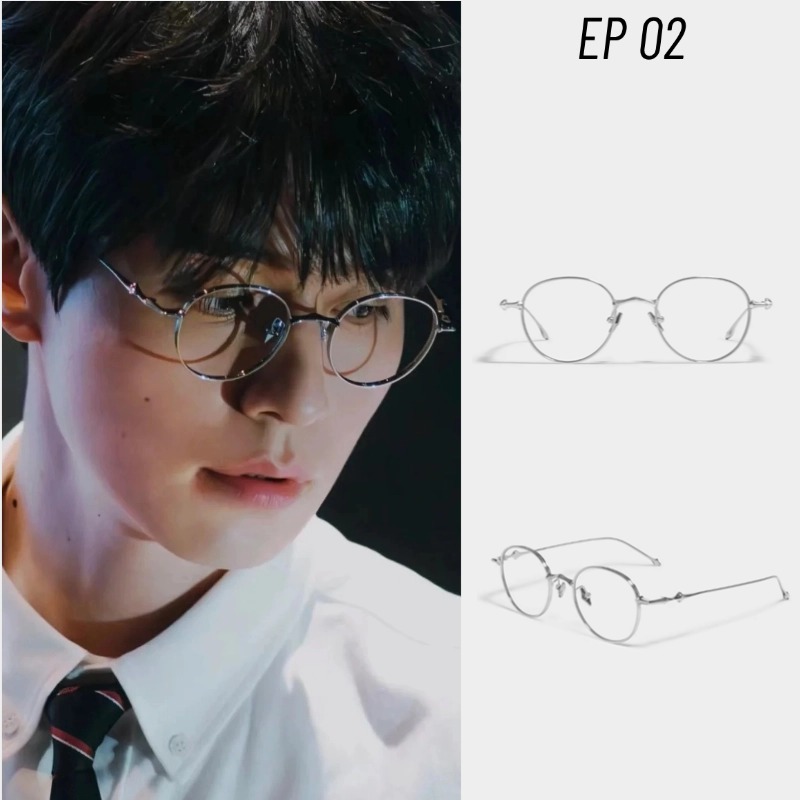Boomo Manner -Ep Titanium Round Frame Optical Glasses Ep 031 Gold - [3001] | Shopee Thailand