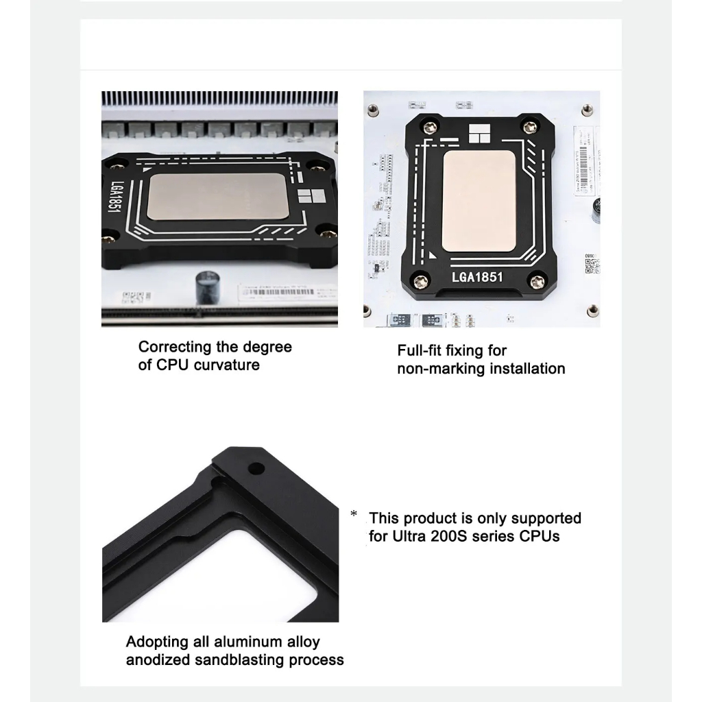 Thermalright LGA1851/LGA1700-BCF สีดํา CPU ดัด Corrector กรอบ Intel 12 ...