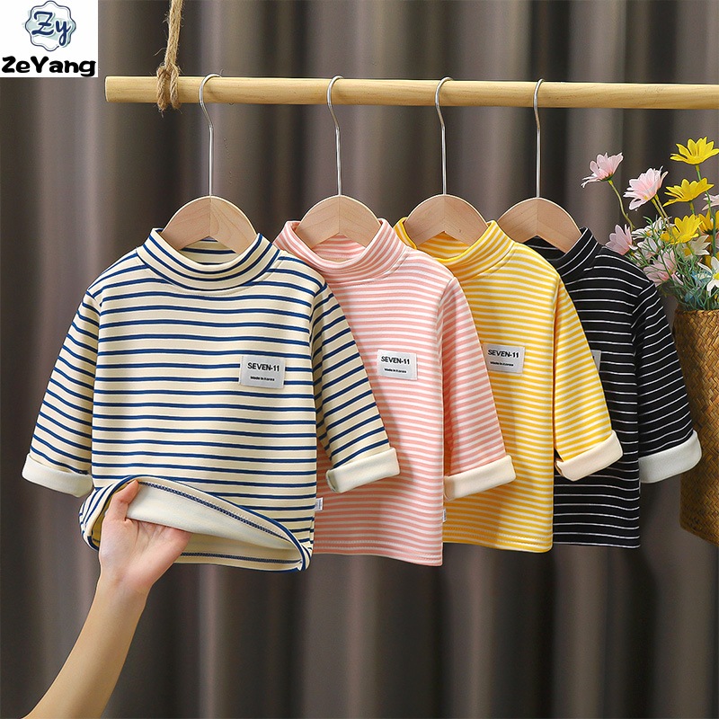 [ZY] 60-140 พร้อมสต็อกเด็กขนแกะ-ขนแกะเสื้อยืดแขนยาวหนาอบอุ่นเสื้อผ้าฤดู ...