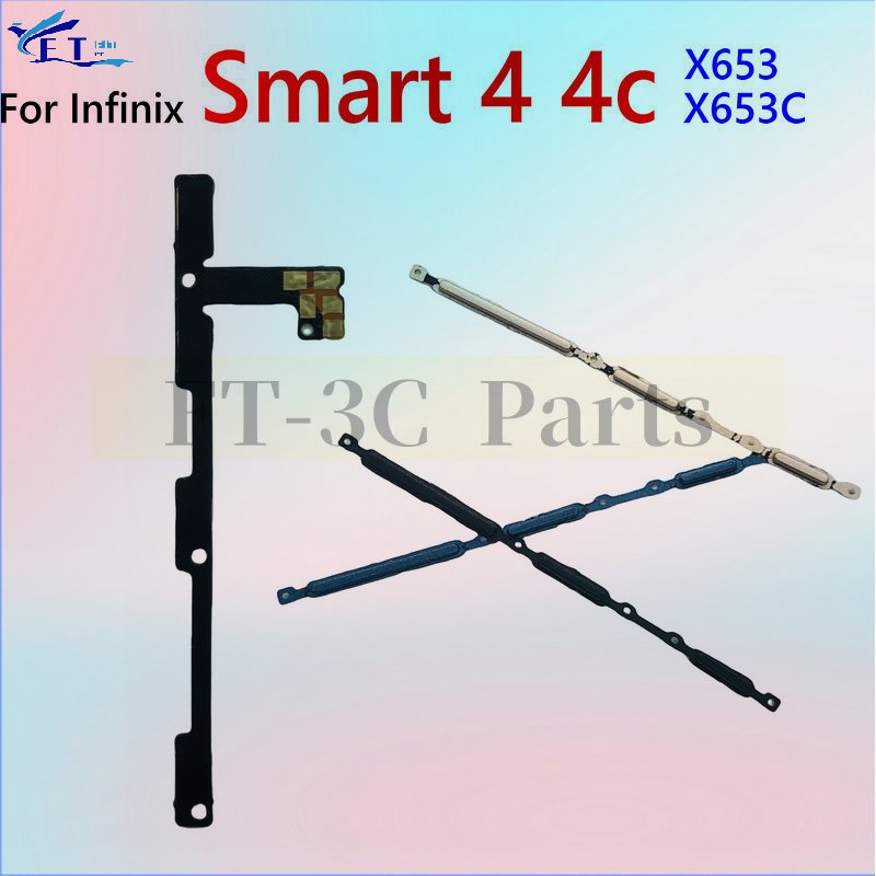สําหรับ Infinix Smart 4 4c X653 X653C Volume Up Down ด้านข้างปุ่ม Key ...