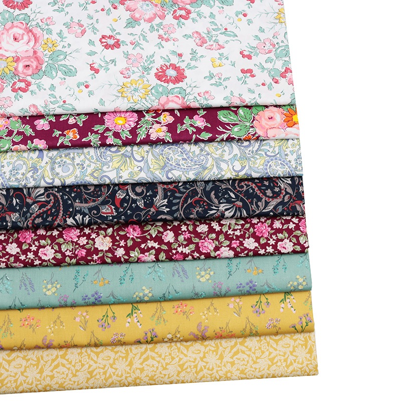 ผ้าฝ้าย 100% ผ้าผ้าฝ้ายเด็กผ้าฝ้าย DIY ผ้าฝ้าย Kain (ผ้าดอกไม้ Vintage ...