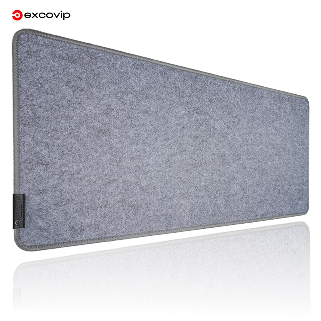 Edging Felt แผ่นรองเมาส์สีเทาเข้มขนาดใหญ่ Anti-slip นุ่มสบายเดสก์ท็อปแล็ปท็อปการเรียนรู้ ...