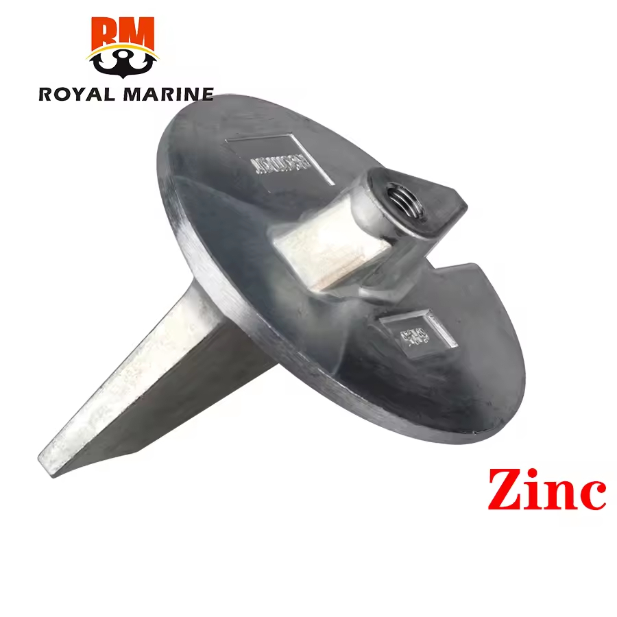 6e5-4537-01 Tab Trim Anode สังกะสีสําหรับเครื่องยนต์นอกเรือ Yamaha 75HP ...