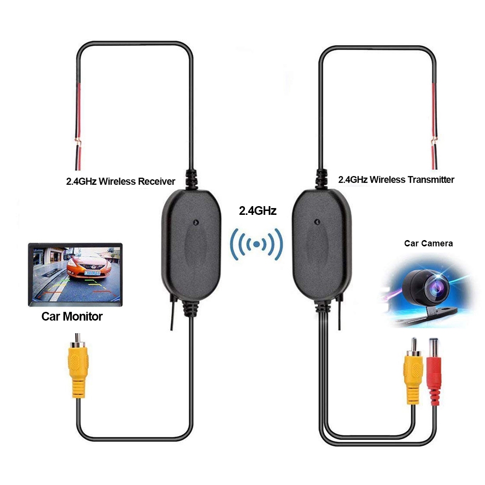 2.4ghz Wireless Transmitter Receiver Kit อะแดปเตอร์สาย 12V สําหรับกล้อง ...