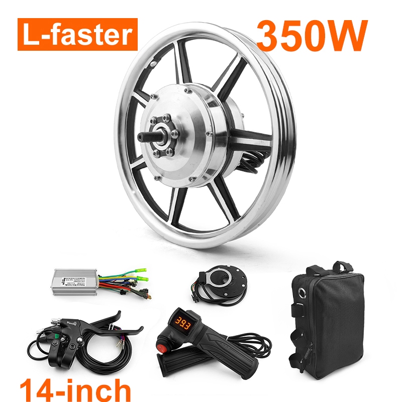 L-faster 14 นิ้ว 24v 36v 350w ไฟฟ้าจักรยาน LCD Thumb คันเร่ง Brushless ...