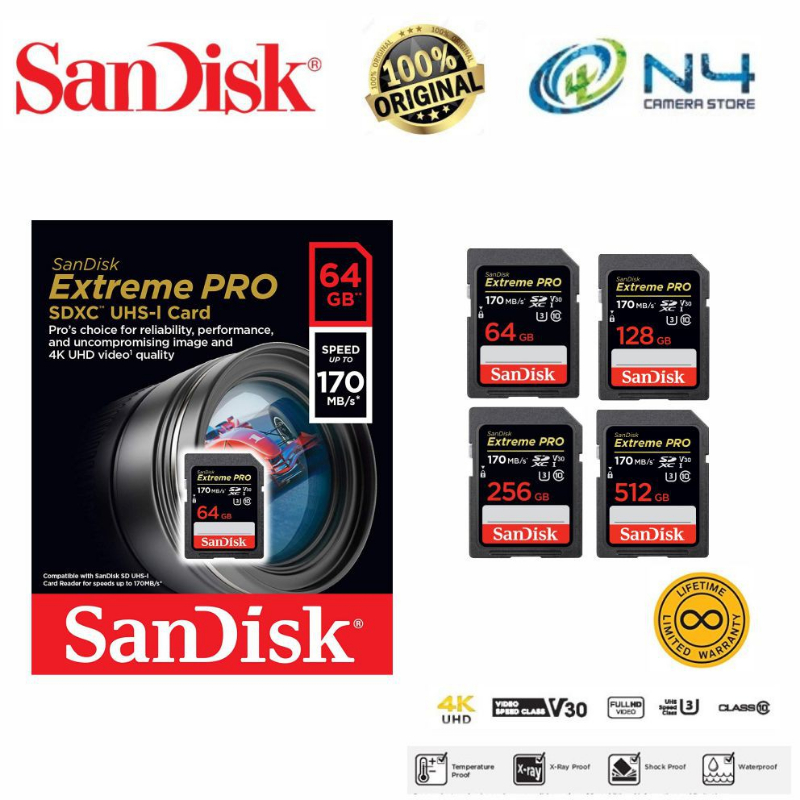 Sandisk Mini SD การ์ด 16GB 32GB 64GB 128GB 256GB 512GB U3 DSLR Digital ...
