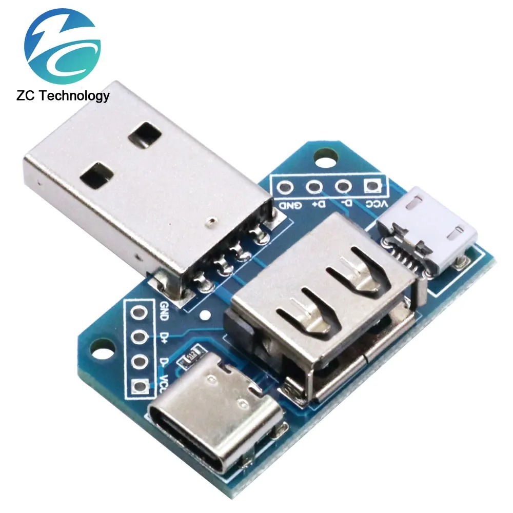 Usb หัว Switchboard ชาย USB Connector to Type-c Micro หญิง USB 2.54-4P ...