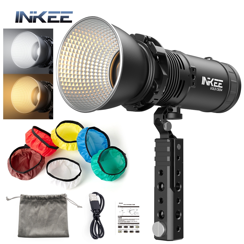 Inkee GC30 Gold Crow 30W LED Video Light Photography Strobe Lighting ...