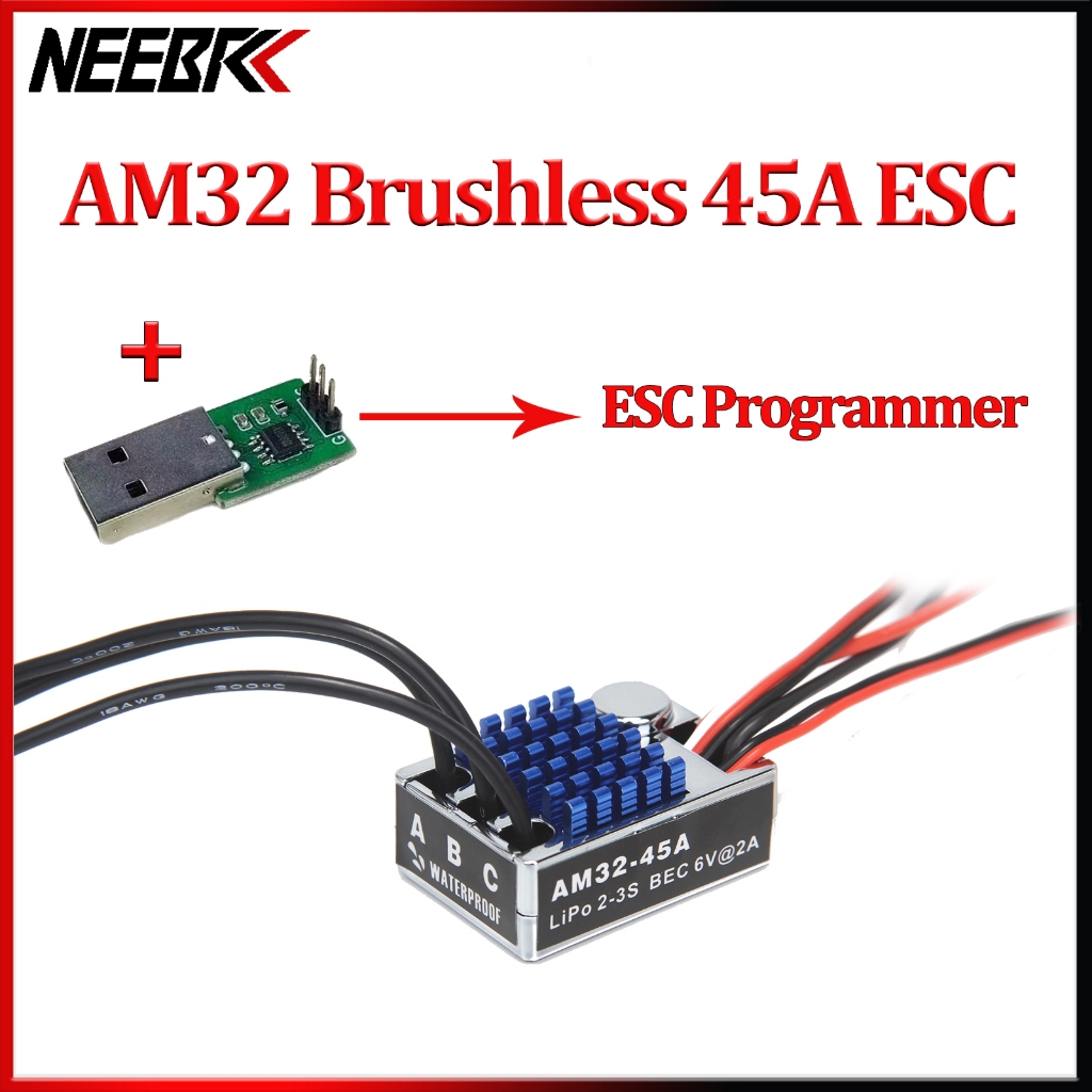 Neebrc AM32 45A Brushless ESC Outrunner กันน้ํา ESC 2-3S & อะไหล่ ...