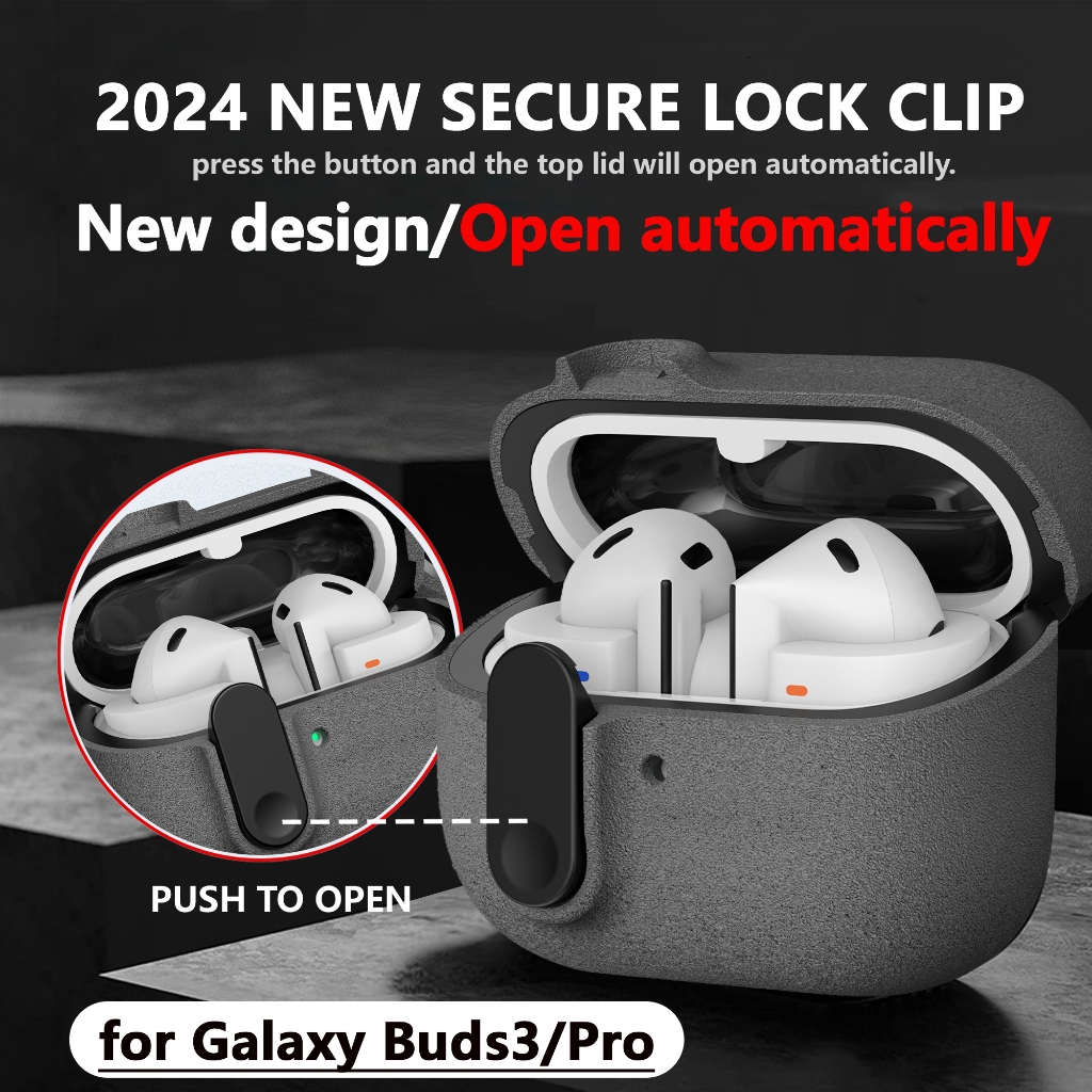 กดเคสสไตล์ป๊อปอัพเหมาะสําหรับเคส Samsung Galaxy Buds3 พร้อมจี้เข้ากันได้กับเคส Galaxy buds3Pro ...