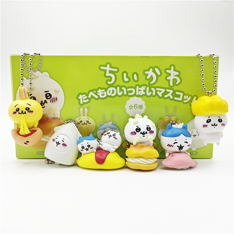 5 ชิ้น/เซ็ต 3-4 ซม.Chikawa อะนิเมะรูป Key Chain ตกแต่ง Hachiware Usagi ...