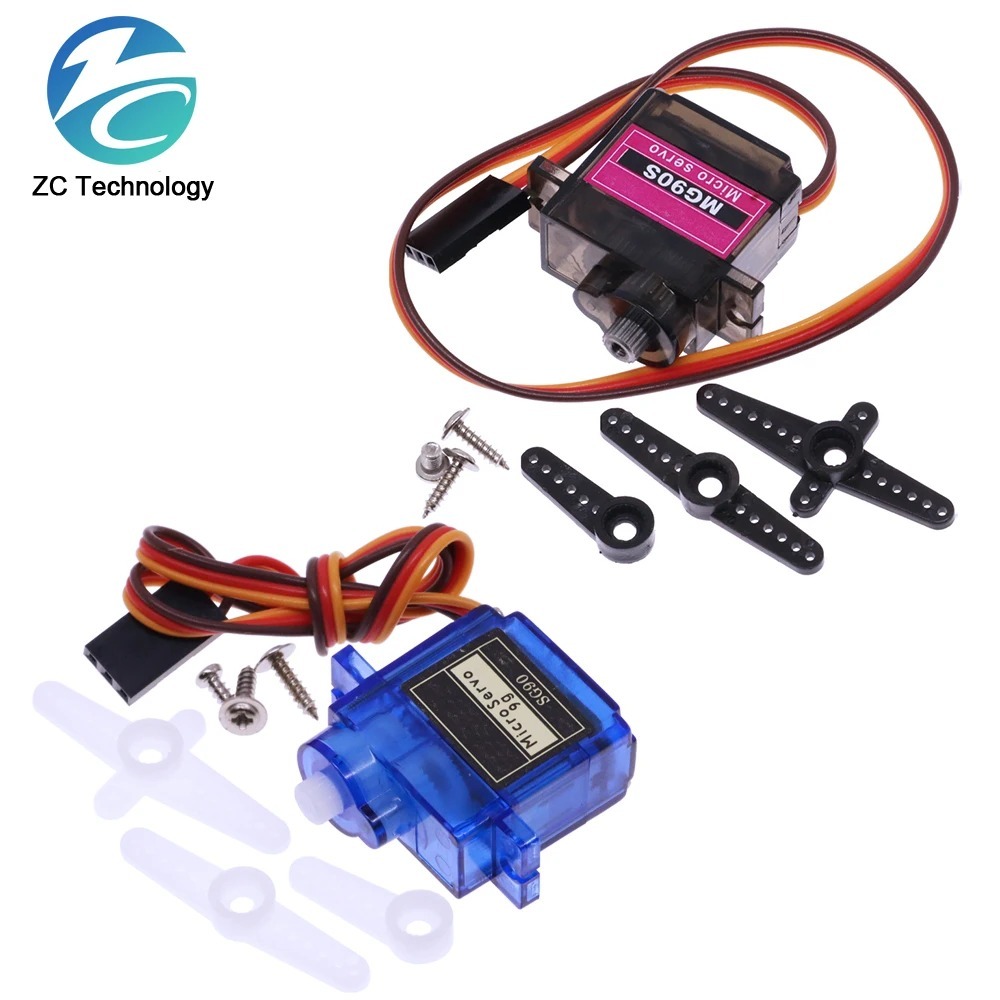 Sg90 MG90S Servo เกียร์โลหะสําหรับรุ่นเฮลิคอปเตอร์เรือสําหรับ Arduino ...