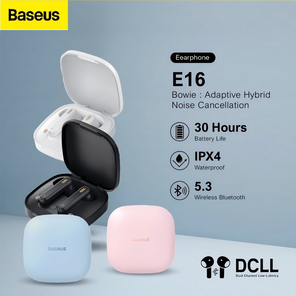 Baseus E16 หูฟังบลูทูธไร้สาย TWS 5.3 พร้อมแบตเตอรี่ IPX4 กันน้ํา 30 ...